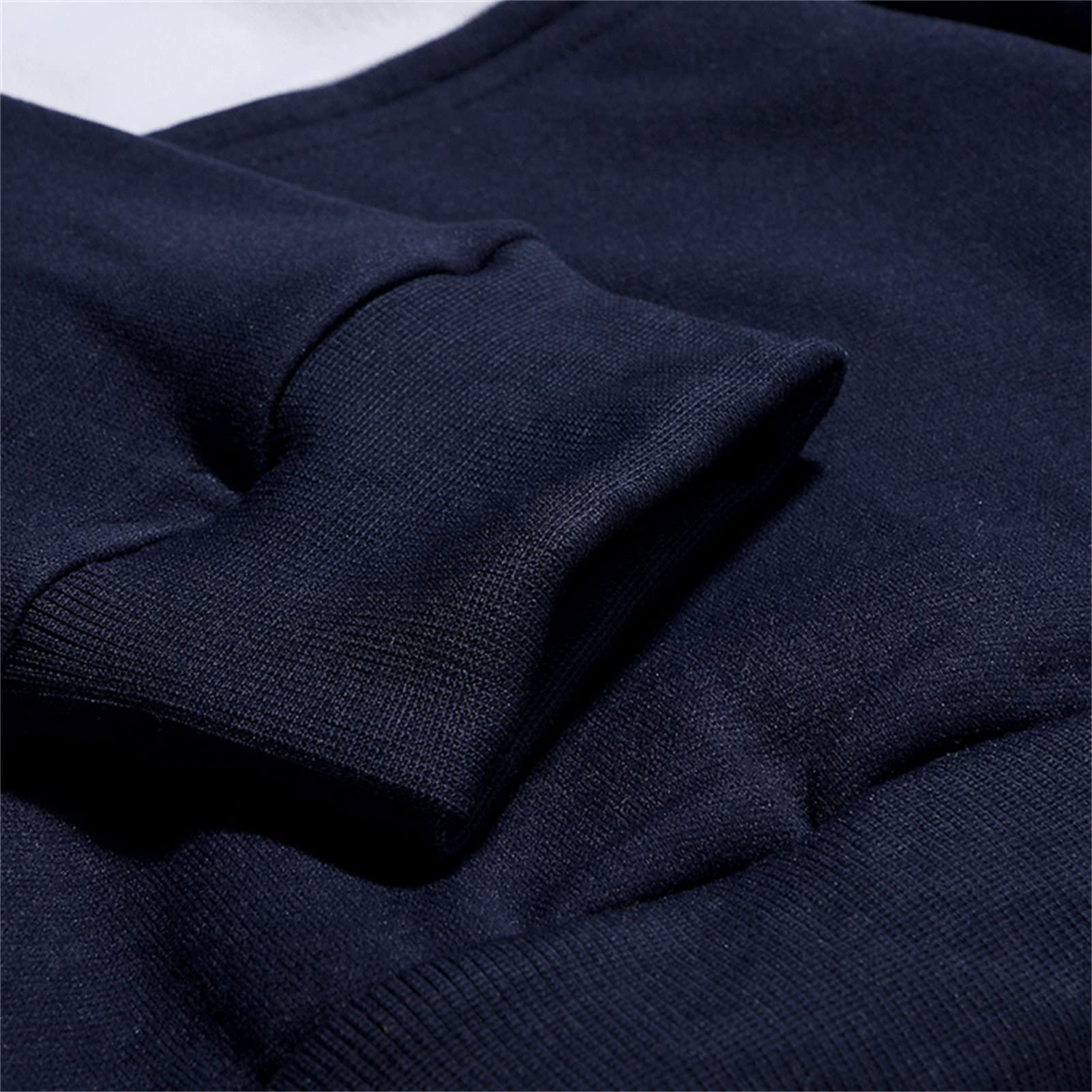 Maiyifu-GJ Men's Patchwork Slim Fit Hoodies Color Block Sport Hooded Sweatshirt Long Sleeve Contrast Color Pullover Hoodie (Dark Blue,4X-Large)