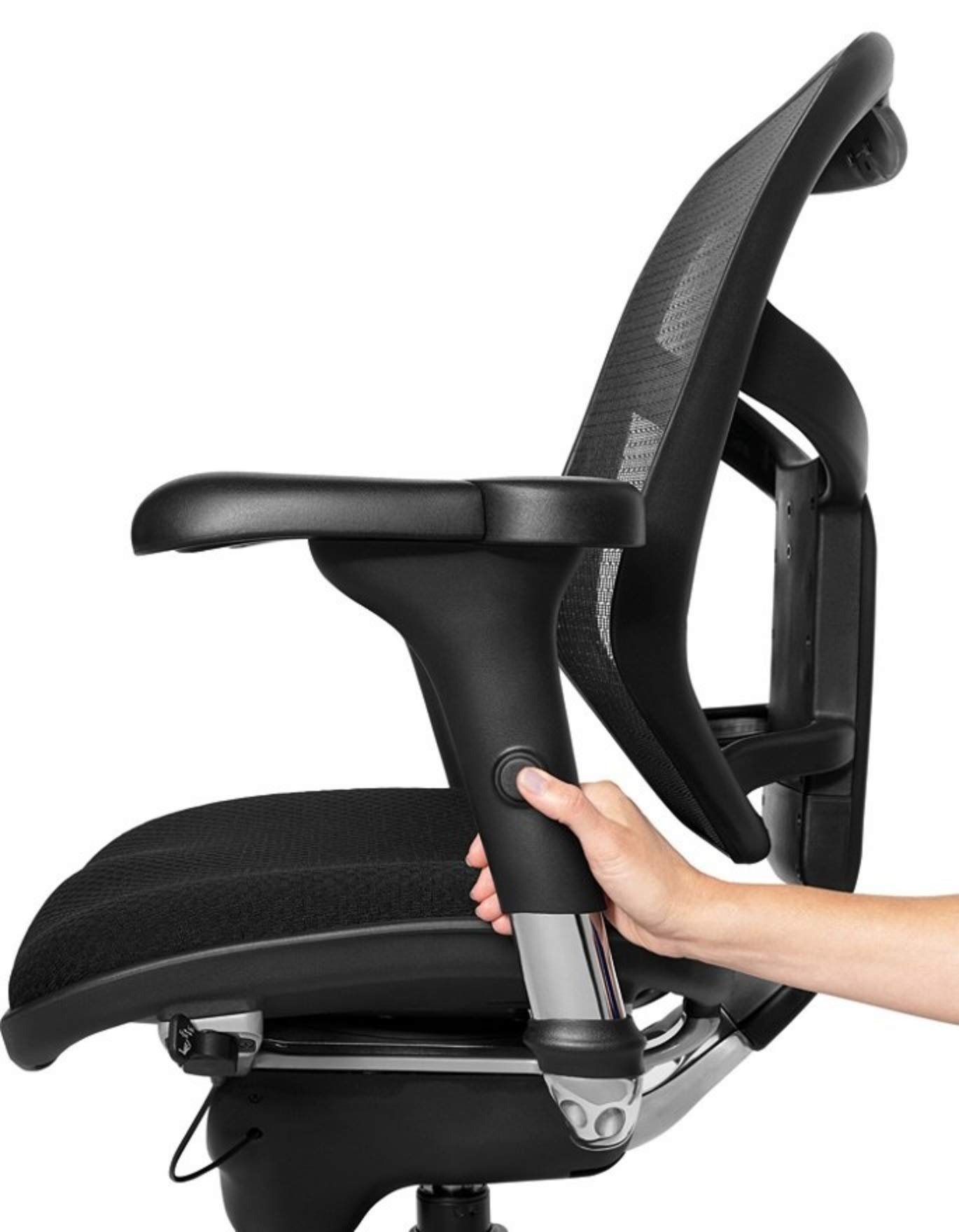 Workpro™ - Chair - Quantum 9000 Series Mid-Back Mesh/fabric Chair Black/olive - 43-3/4" H x 29-1/2" W x 28" D - 28" x 29