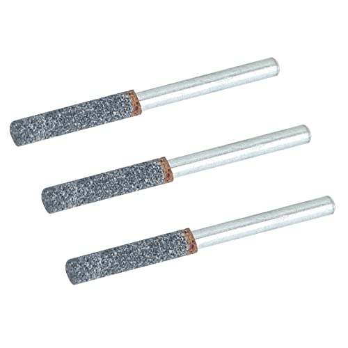 Syrisora Chainsaw Grinding Stone, 7 * 2 * 1 3Pcs 4mm 5/32in Diamond Chainsaw Sharpener Burr Stone, File Sharpening Tool for Rotating Tool