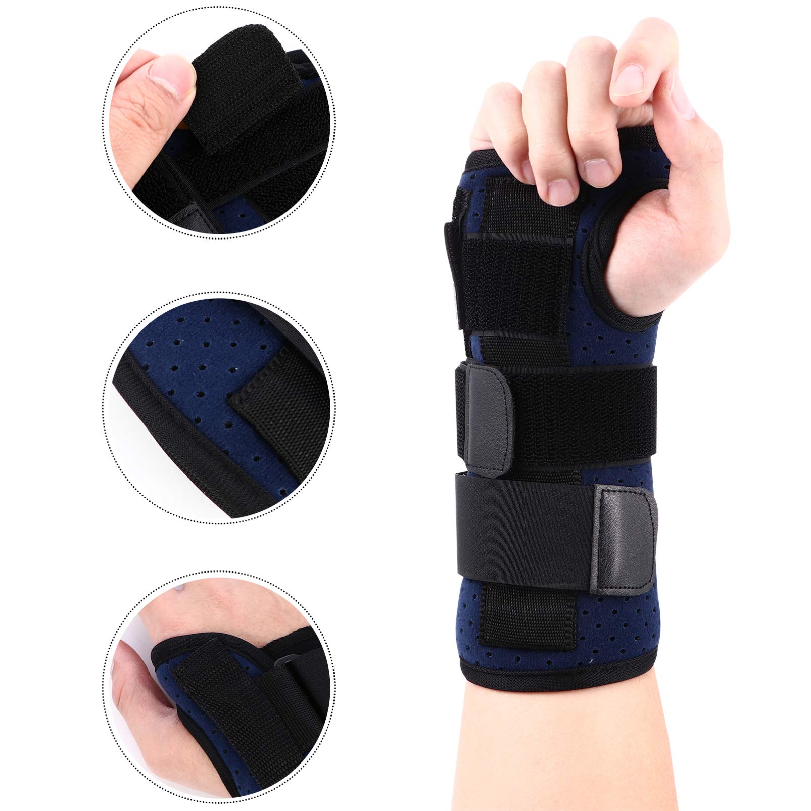 EXCEART 2 Pcs Joint Fixation Strap Removable Metal Wrist Splint Thumb Splint Brace Carpal Tunnel Brace Athletic Wrist Tape Breathable Wrist Braces Composite Cloth to Sleep Hand Rest