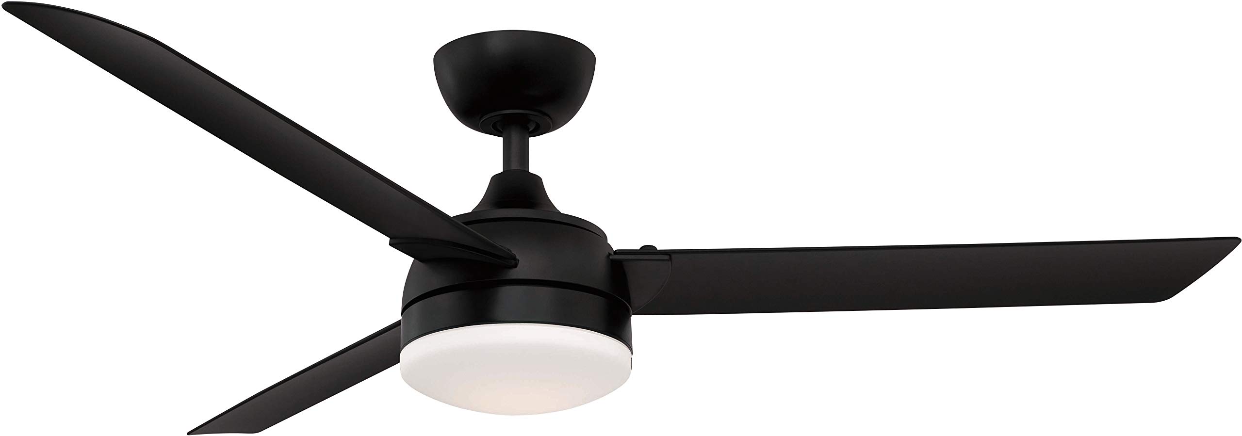 Fanimation Xeno Wet Indoor/Outdoor Ceiling Fan with Black Blades and LED Light Kit 56 inch - Black