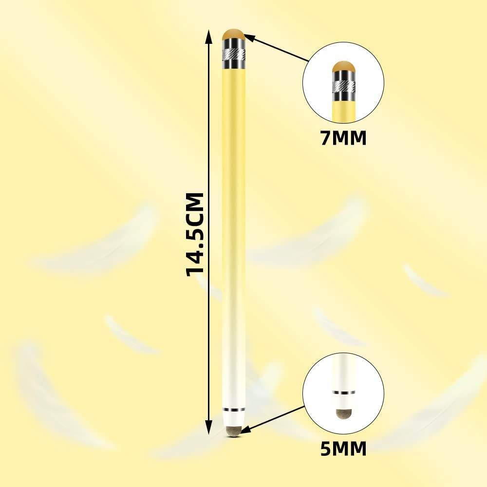 Mesen Universal Stylus Pens for Touch Screens, 4 Pcs High Sensitivity Fiber Tips with 8 Replaceable Tips Compatible with Apple/iPhone/iPad/iOS/Android/Samsung Tablets and All Capacitive Touch Screens