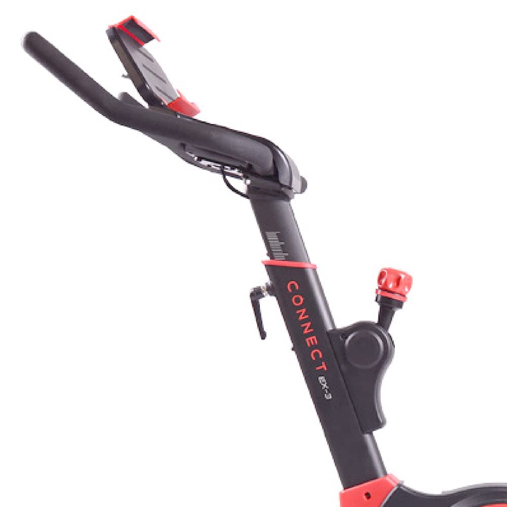 Echelon Smart Connect Fitness Bike, 30-Day Free Echelon Membership, Easy Storage, Small Spaces, Cushioned Seat, Solid Design, HIIT, Top Instructors, 32 Resistance Levels, Bluetooth, EX3-Red