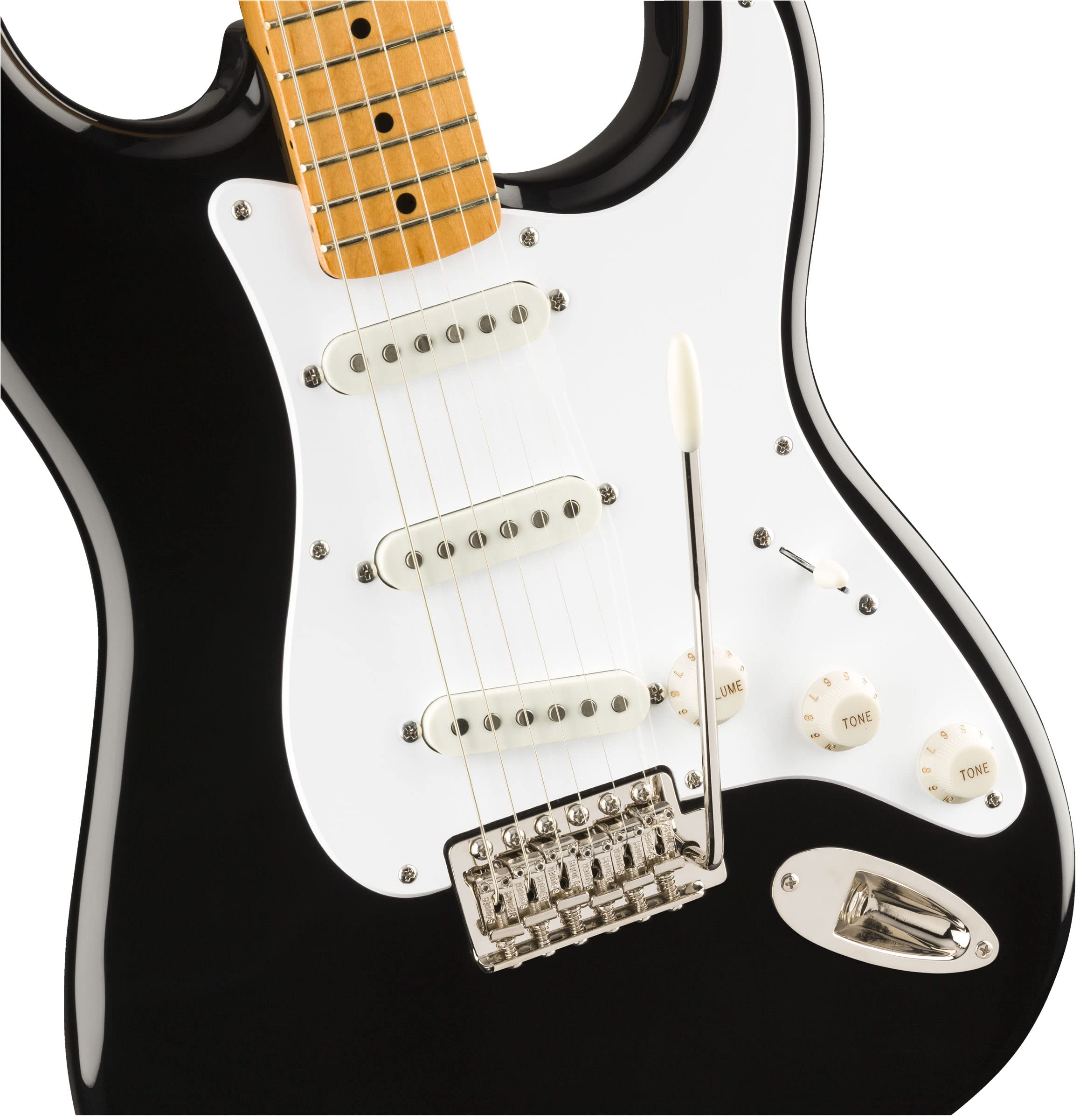 Fender Squier Classic Vibe '50s Stratocaster - Black Bundle with Gig Bag, Instrument Cable, Tuner, Strap, Strings, Picks, and Austin Bazaar Instructional DVD