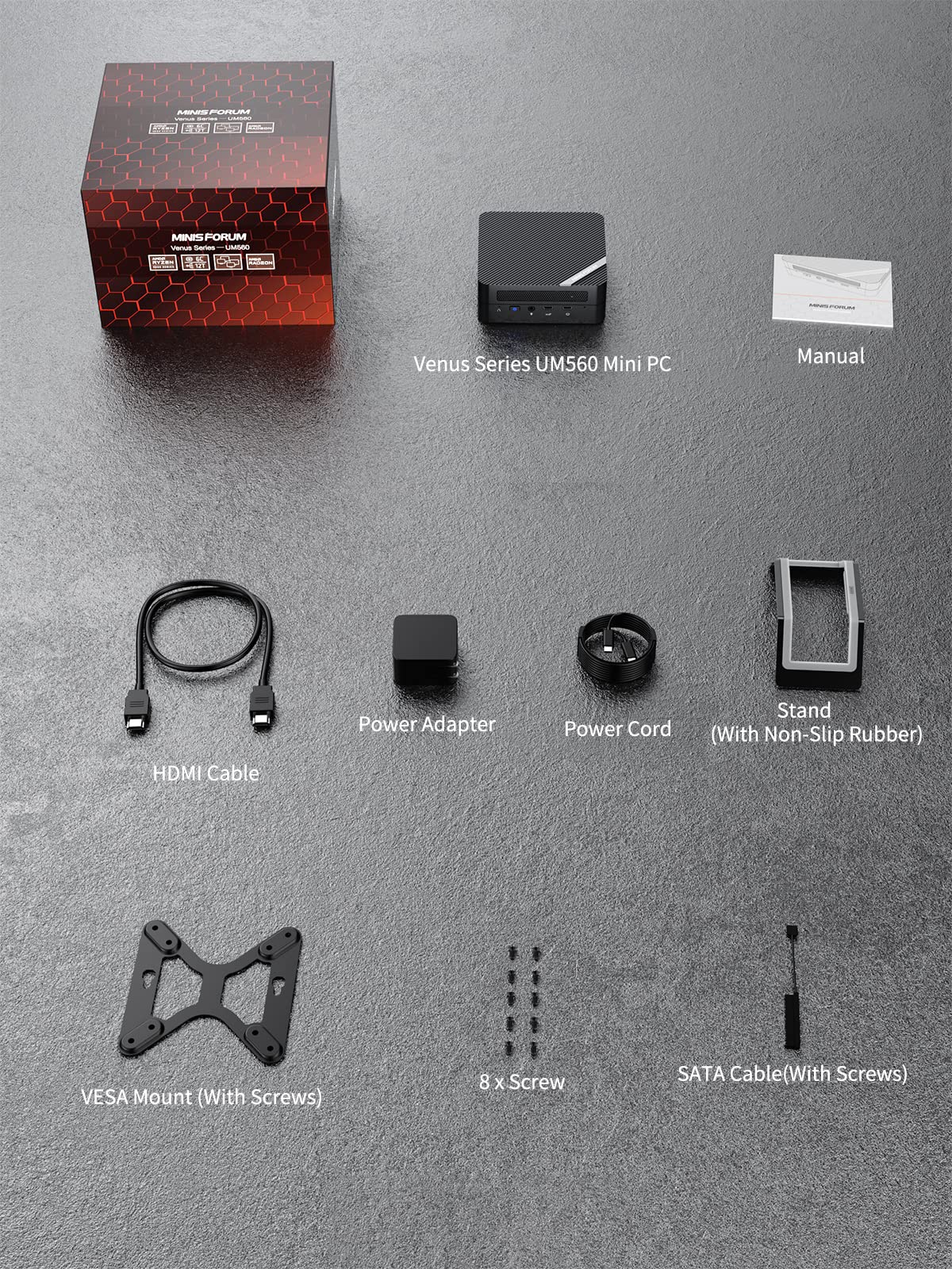 Mini PC AMD Ryzen 7 5800H, Mini Computers DDR4 32GB 512GB PCIe SSD,Windows 11 Pro Mini Desktop Computer, 2500M LAN/Wi-Fi 6/BT5.2, HDMI×2/ USB-C×2/ 4K@60Hz, UM580 Small Gaming PC Support Auto Power On