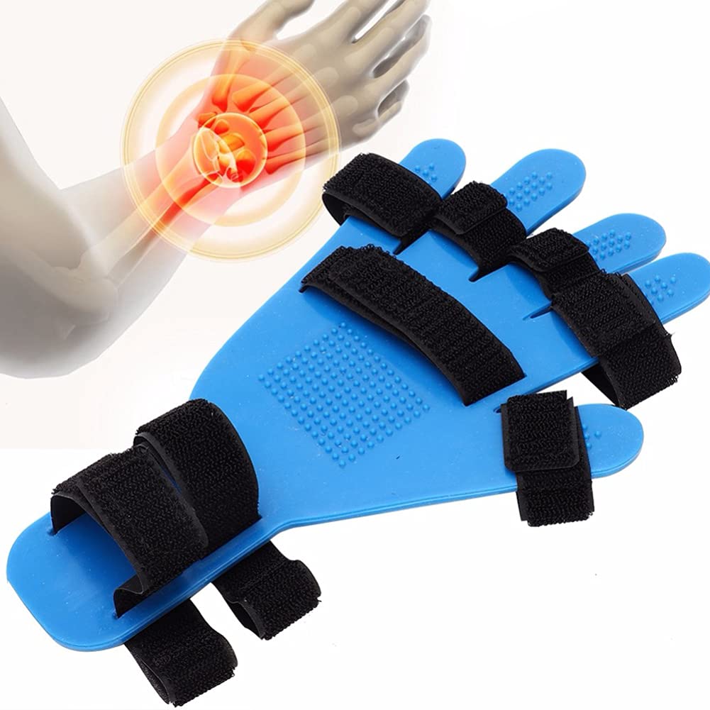 Finger Training Device,Stroke Rehab Equipment Finger Orthotics Fingerboard Stroke Hemiplegia Finger Orthotics Points for Stroke/Hemiplegia/Traumatic Brain Injury Suitable for Left and Right Han
