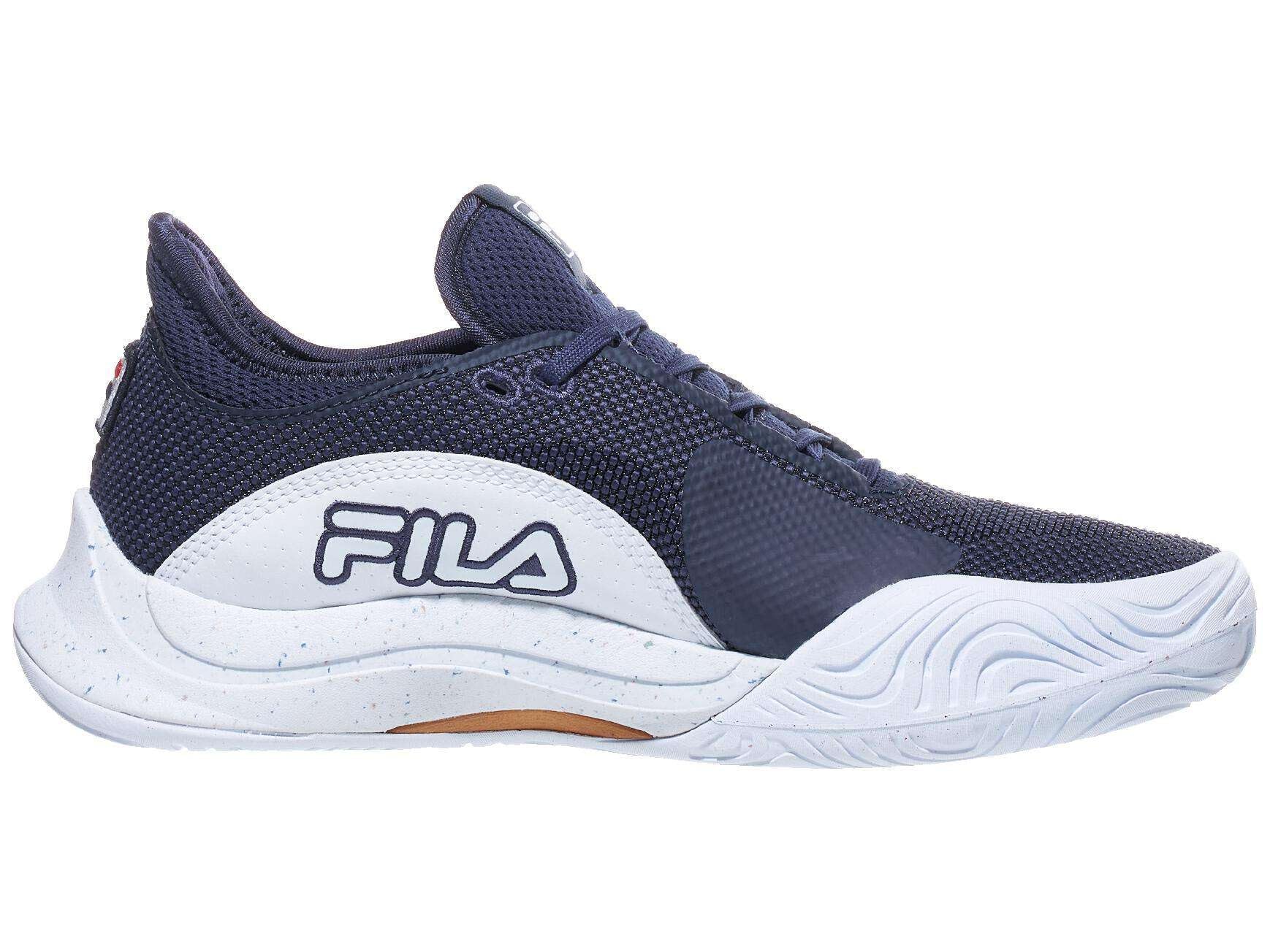 Fila Mondo Forza Womens Tennis Shoe White/Fila Navy/White (US Footwear Size System, Adult, Women, Numeric, Medium, 7.5)