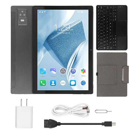 fannay 10.1 Inch Tablet, 7000mAh Tablet 8GB RAM 256GB ROM 100‑240V Stereo Dual Speaker Portable for Working (US Plug)