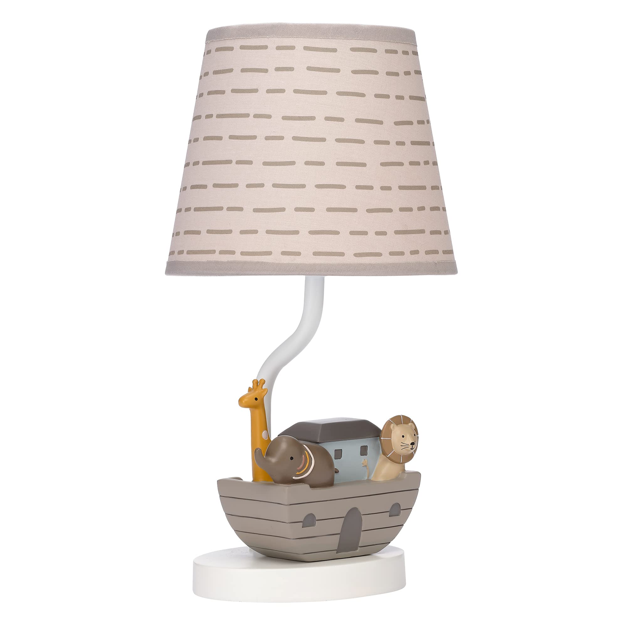 Lambs & Ivy Baby Noah Ark/Lion/Giraffe/Elephant Nursery Lamp with Shade & Bulb