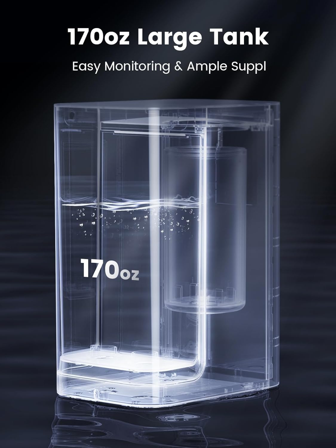 Waterdrop K19-H Countertop Reverse Osmosis System, Instant Hot Water Dispenser, Reverse Osmosis Water Filter Countertop, 3:1 Pure to Drain, 4 Temperature Options, No Installation