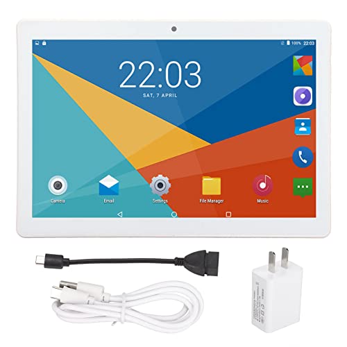 Jopwkuin Tablet PC, 10" 1960x1080 IPS, Kids Tablet with 2GB 32GB Memory and Max 128G Memory Card, Android 11 Portable Tablet with Front 2MP Rear 5MP Camera for Kids(Gold)