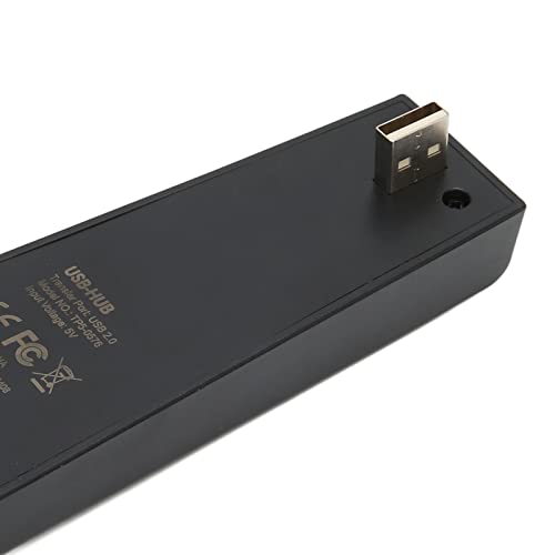 Jopwkuin USB 2.0 Extender, Black Plug and Play Easy USB Hub High Speed for Game Console for PC
