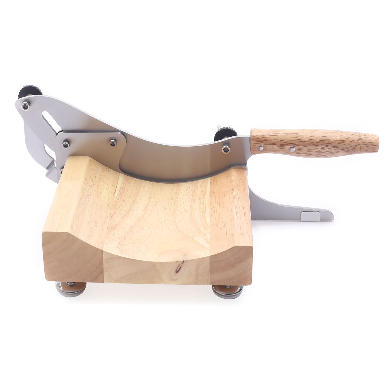 Manual Frozen Meat Slicer Stainless Steel Ham Cutting Machine Manual Meat Bone Cutter Rib Slicer Beef Slicer Machine Kitchen Meat Cutter Machine Hand Sausage Bacon Mutton Slicer Slicing Machine