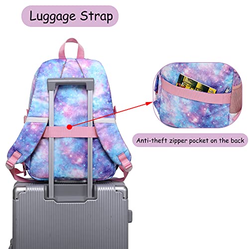 Makukke Backpack for Grils Women, 15.6 Inch Laptop School Bag Elementary College Bookbag Anti Theft Daypack for Women Students(Black)