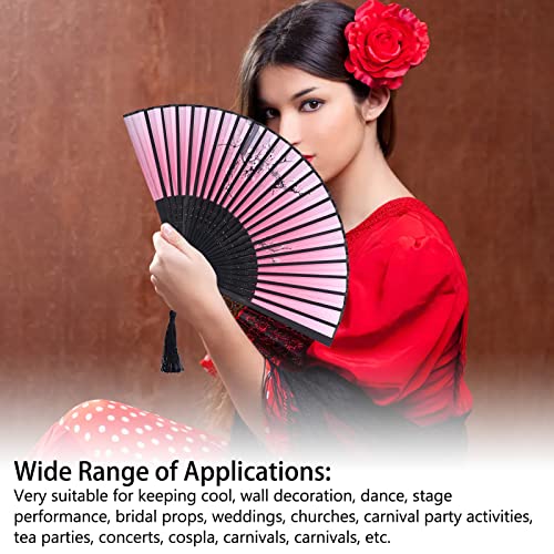 Folding Fan, Elegant Practical Multipurpose Collapsible Fan for Girls for Concerts Cosplay for Women for Dance Costumes Accessories