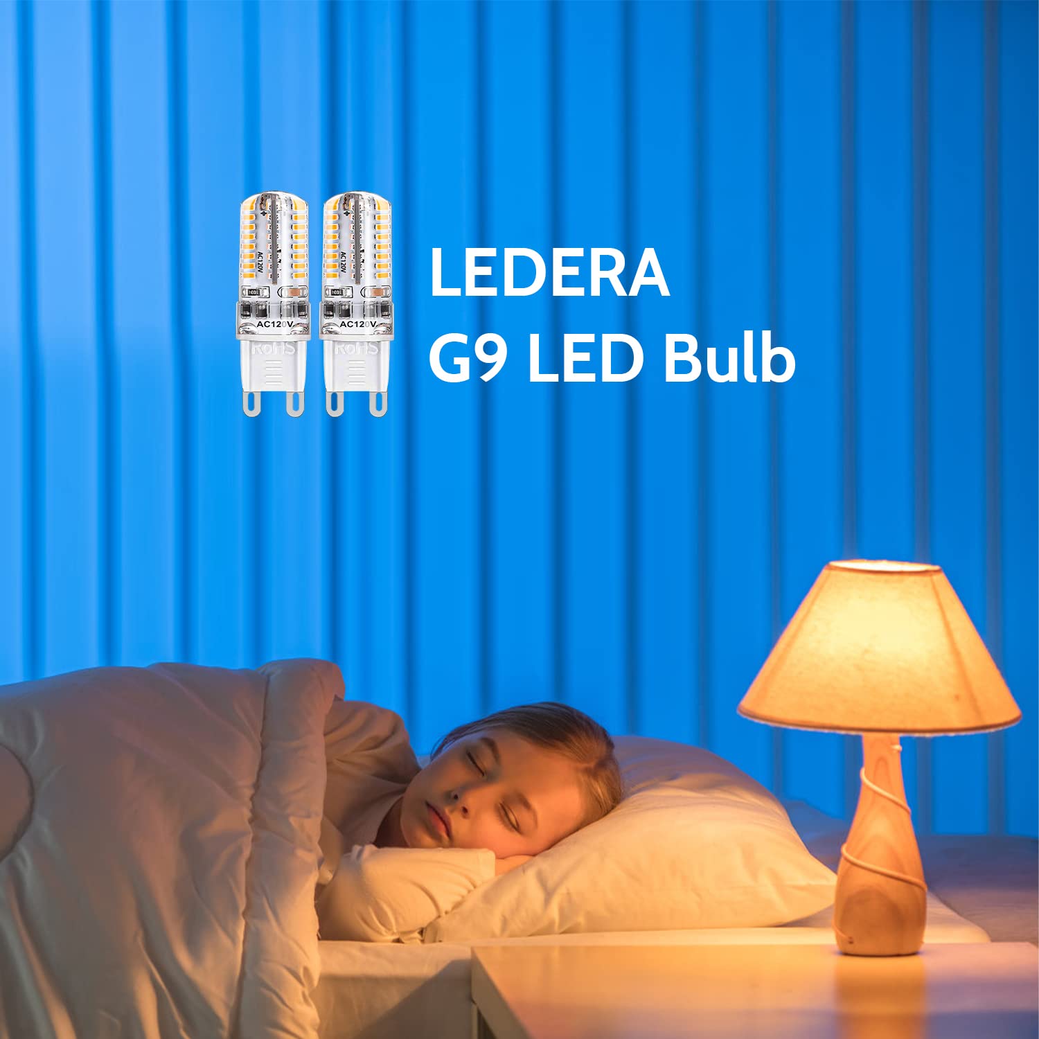 G9 LED Bulb Dimmable, 4W G9 Base Chandelier Light Bulb, 40W Halogen Equivalent, 3000K Warm White, No Flicker, 350LM, 360° Beam Angle for Lighting, 10-Pack