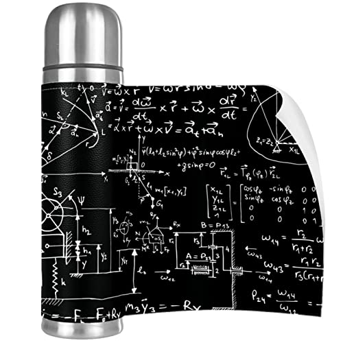 Insulated Water Bottle,Thermos for Hot Drinks,Formula Math Equation,Coffee thermos Stainless Steel Water Bottle