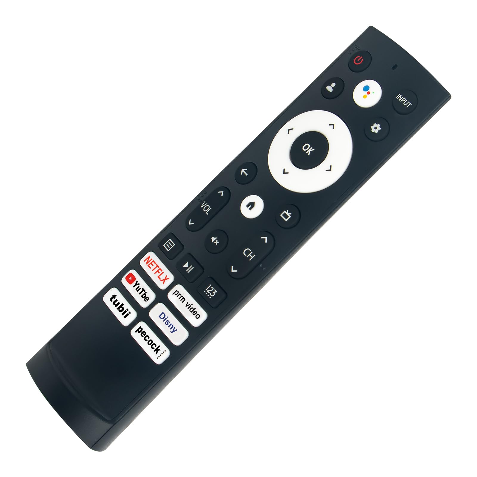 ERF3V90H 299843 Voice Command Remote Control Replacement compatible with Hisense Android Smart TV 65A65H 75A6H 55U7G 85U7H 75U65H 85A66GUA 65U7G 75U6H 55U8H 65A6H 55U7H 75U68H 75U7H 43A53FUA 43A68H