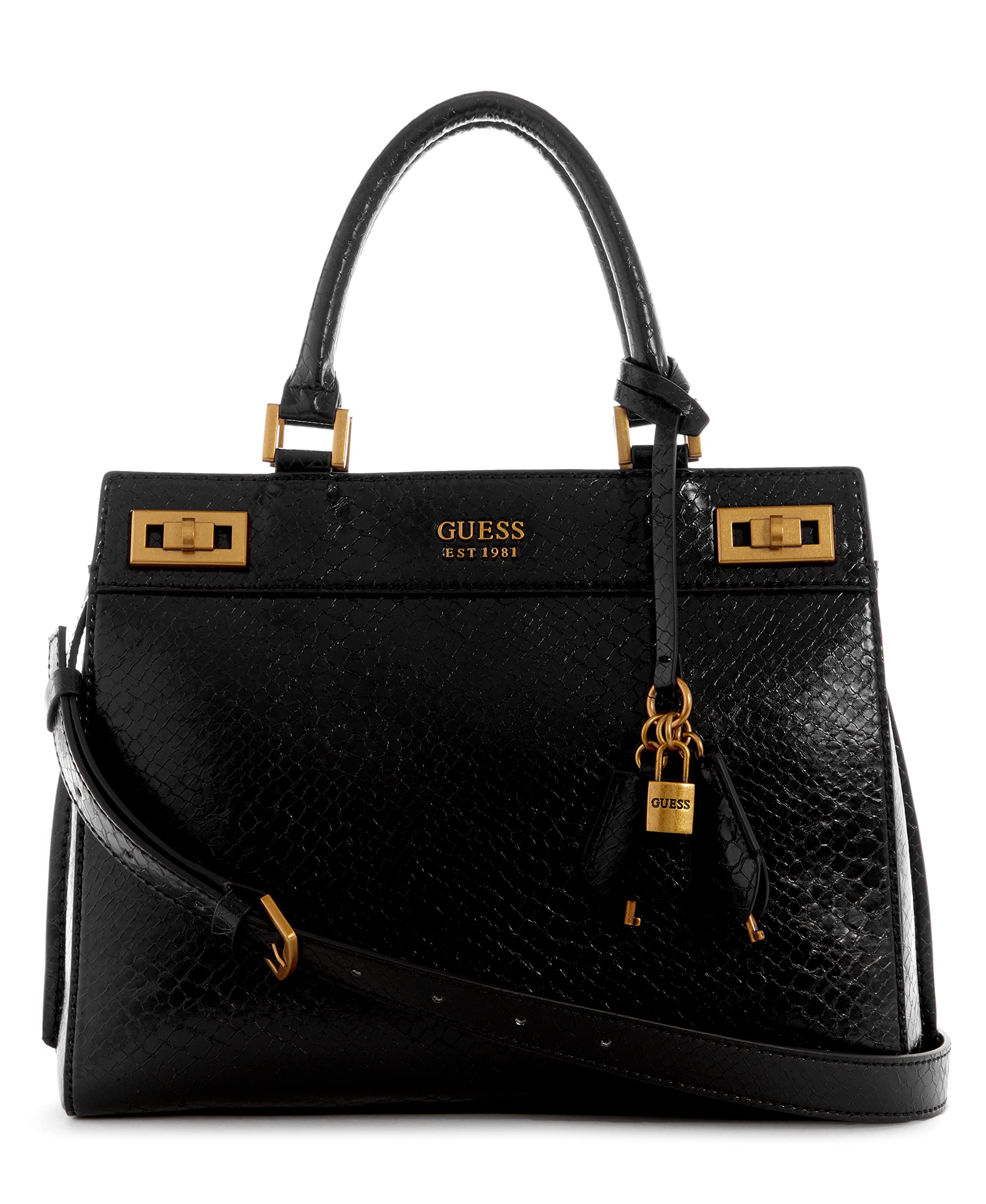 GUESS Katey Luxury Satchel, Black