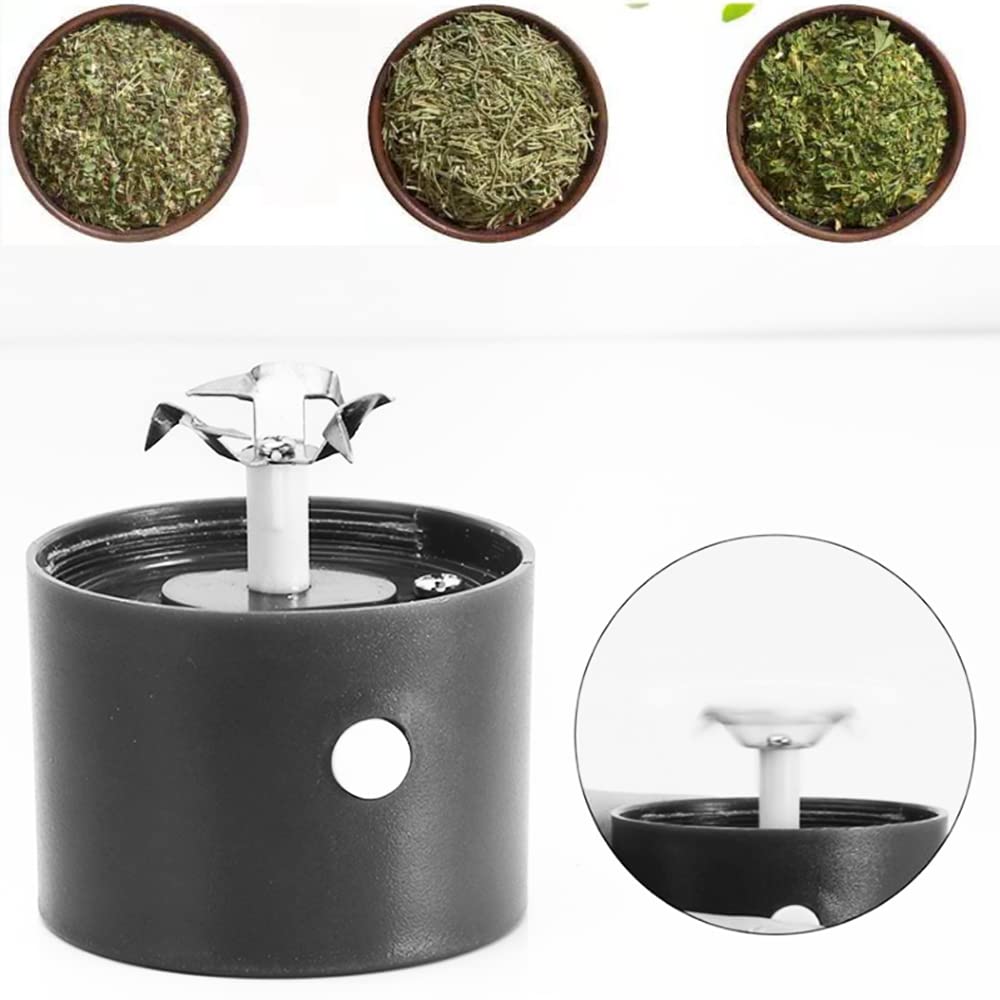 Electric Herb Grinder, Electric Grinder for Spice, Portable Chopper Fine Grinder Kit Black