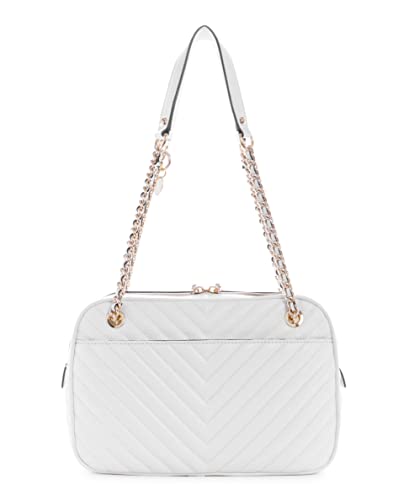 GUESS Keillah Top Zip Shoulder Bag, White