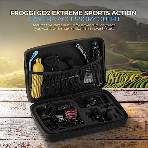 GoPro MAX Waterproof 360, Traditional Camera with Touch Screen Spherical 5.6K30 HD Video 16.6MP 360 Photos 1080p Live Streaming Stabilization - Bundle with SD Card, Sport Accessory Kit MAX