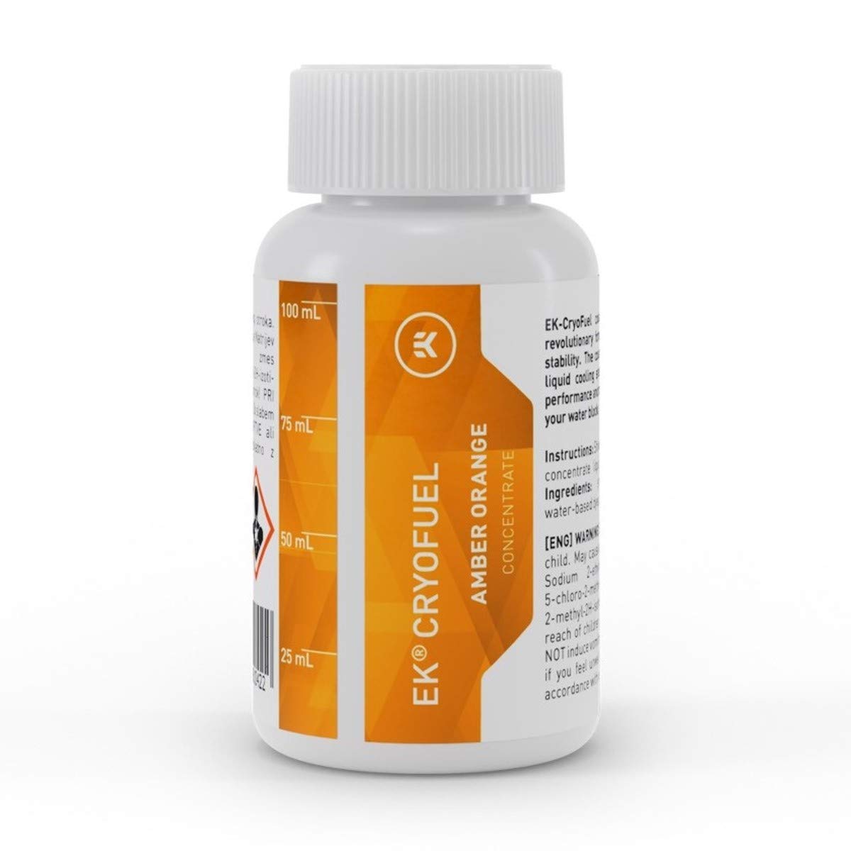 EKWB EK-CryoFuel Amber Orange Concentrate, 100ml, PC Liquid Coolant, Water Coolant