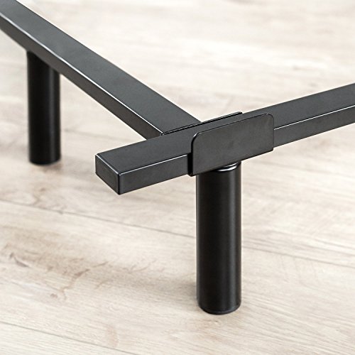ZINUS Paige Compack 7 Inch Heavy Duty Bed Frame, for Box Spring and Mattress Sets, Twin, Black
