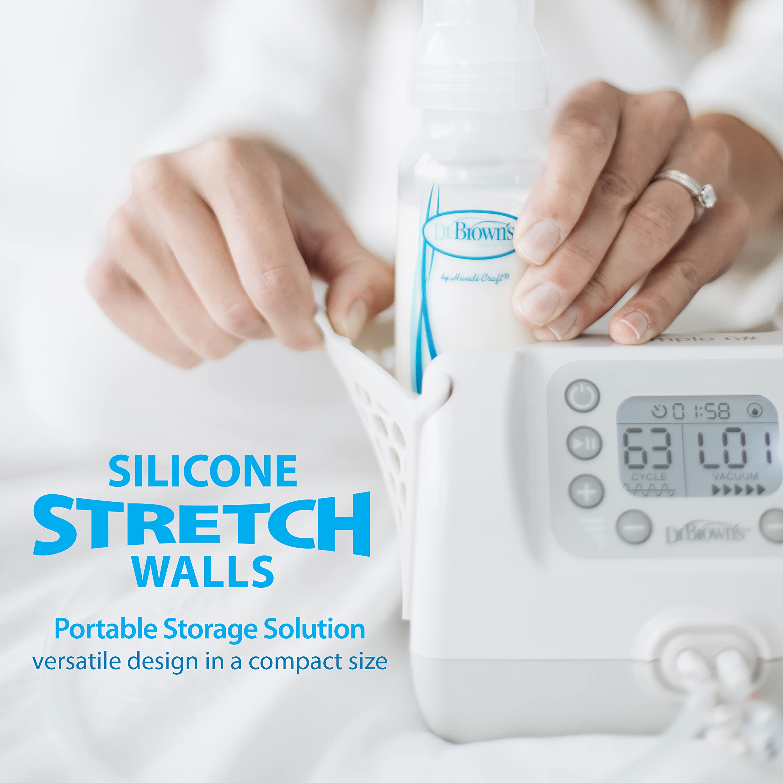 Dr. Brown's Natural Flow® Customflow™ Double Electric Breast Pump Deluxe Breastfeeding Set