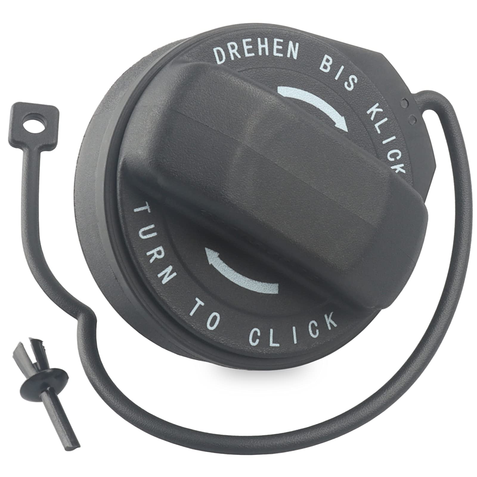Gas Cap, Fuel Cap with Strap Clip Replace 99620124103, 996 201 241 03 Compatible with Porsche 986 987 996 997 - Compatible with Boxster 1997-2012, 1998-2013 Porsche 911, 2006-2012 Porsche Cayman