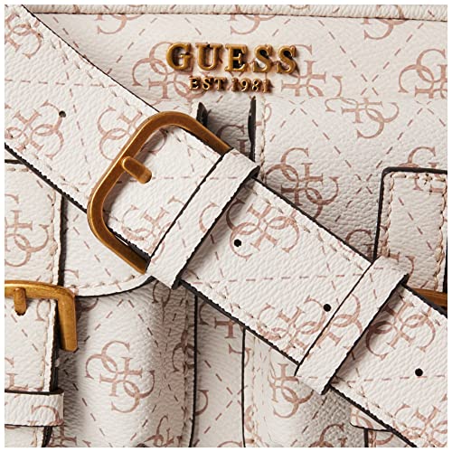 GUESS womens No Limit Crossbody Sling, Cream Logo, one size US