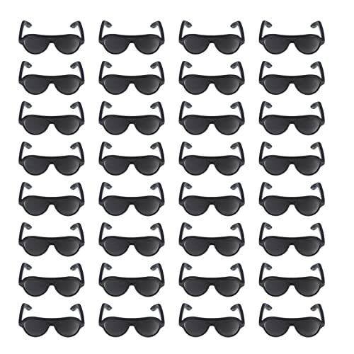 TOYANDONA 80pcs Doll Sunglasses, Miniature Sunglasses Mini Doll Costume Accessories for Dollhouse Crafts