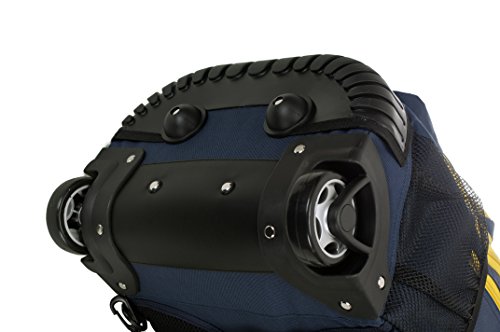 Rockland Single Handle Rolling Backpack, Navy, 19-Inch