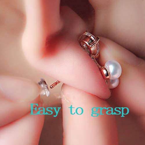Earring Backings, Rubber Earring Backs for Stud Earrings for Women, Earring Backs for Fish Hook Earrings (100 Pieces)