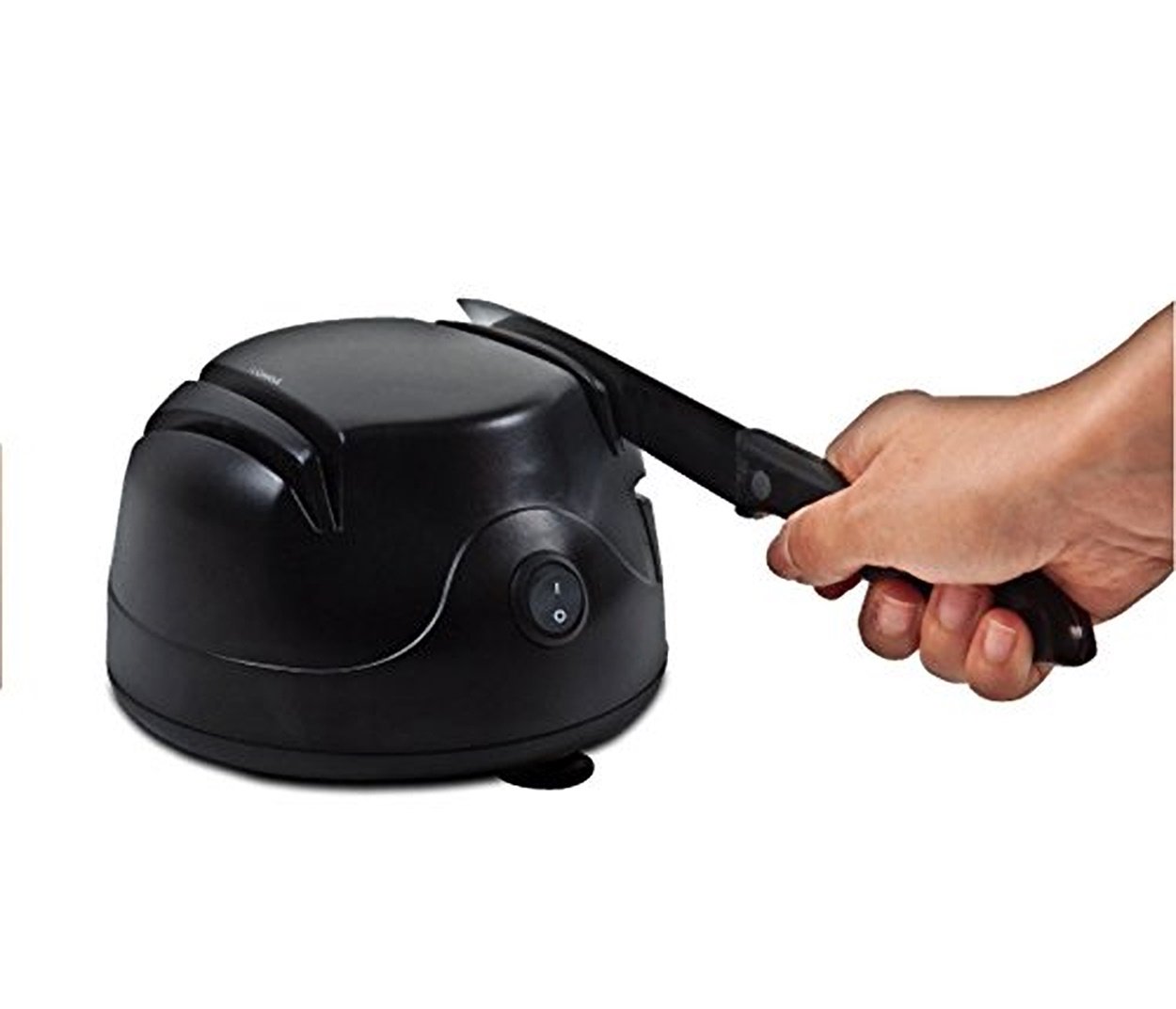 Electric Professional Knife Sharpener Tool 3-in-1 Sharpening Machine for Knives Scissors and Screwdrivers Retractable Cord Secure Anti-slip Black Sharpen Kitchen Appliance Kit