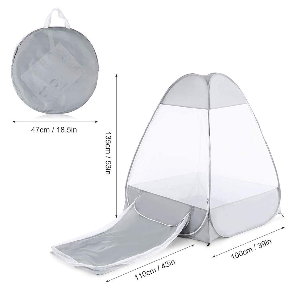 Gbyao Tent Outdoor Mosquito Net Meditation Camping Tent Single Sitting Separate Outdoor Protective Hut Quick Folding Camping Tent Yoga Supply