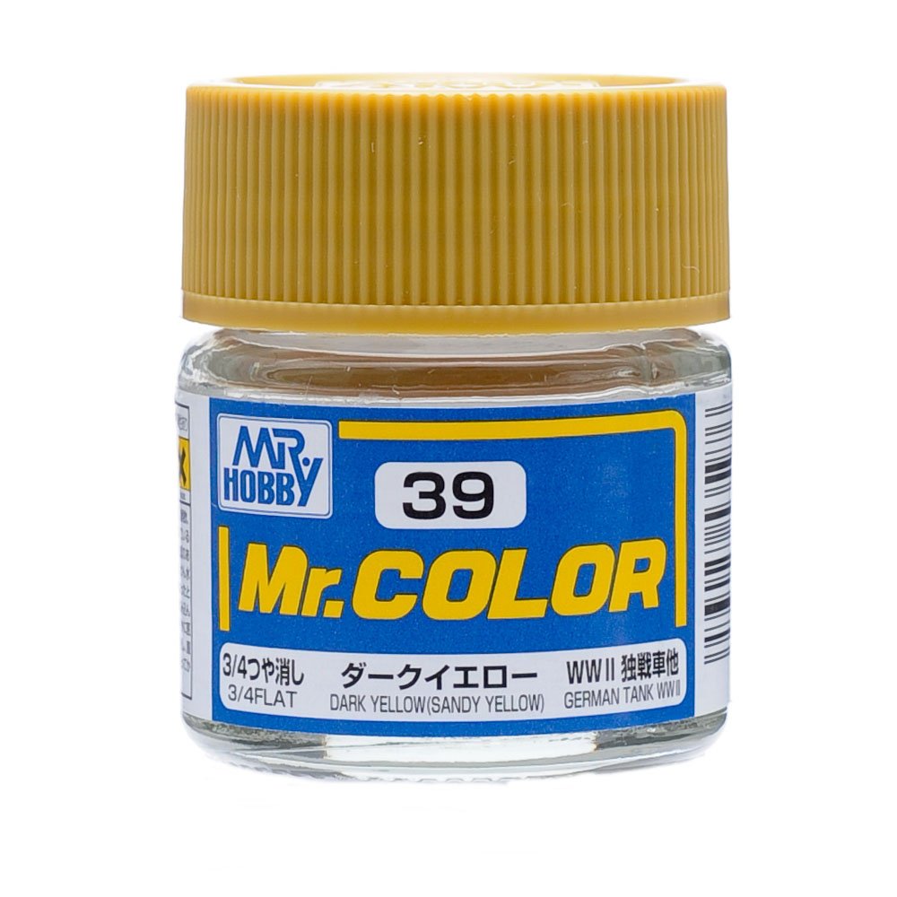 GSI Creos C39 Flat Dark Yellow - Sandy Yellow 10ml, GSI Mr. Color