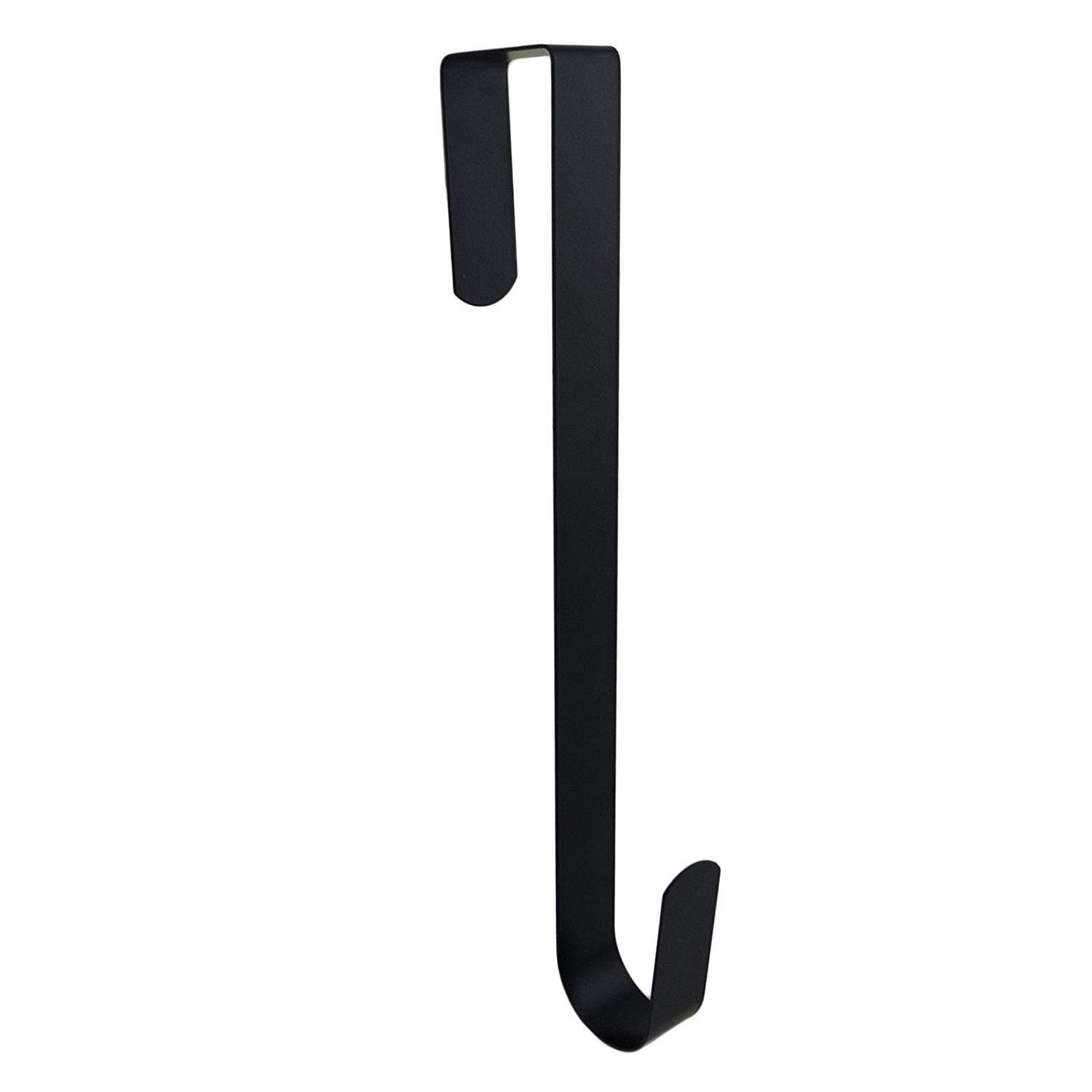 Fun Land 12" Heavy Duty Sterling Metal Coated Wreath Hanger (Black)