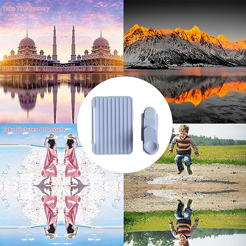 Smartphone Camera Mirror Reflection Clip Kit, 2023 New Adjustable Phone Camera Mirror Reflection Clip Kit, Mirror Reflection for Phone Camera, Mirror Reflection Clip Kit (White)