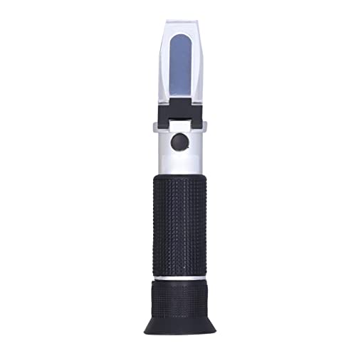 Refractometer Dual Scale Handheld Measuring Tool Sugar Brewing, Clear Reading Accurate Work for Various Industries