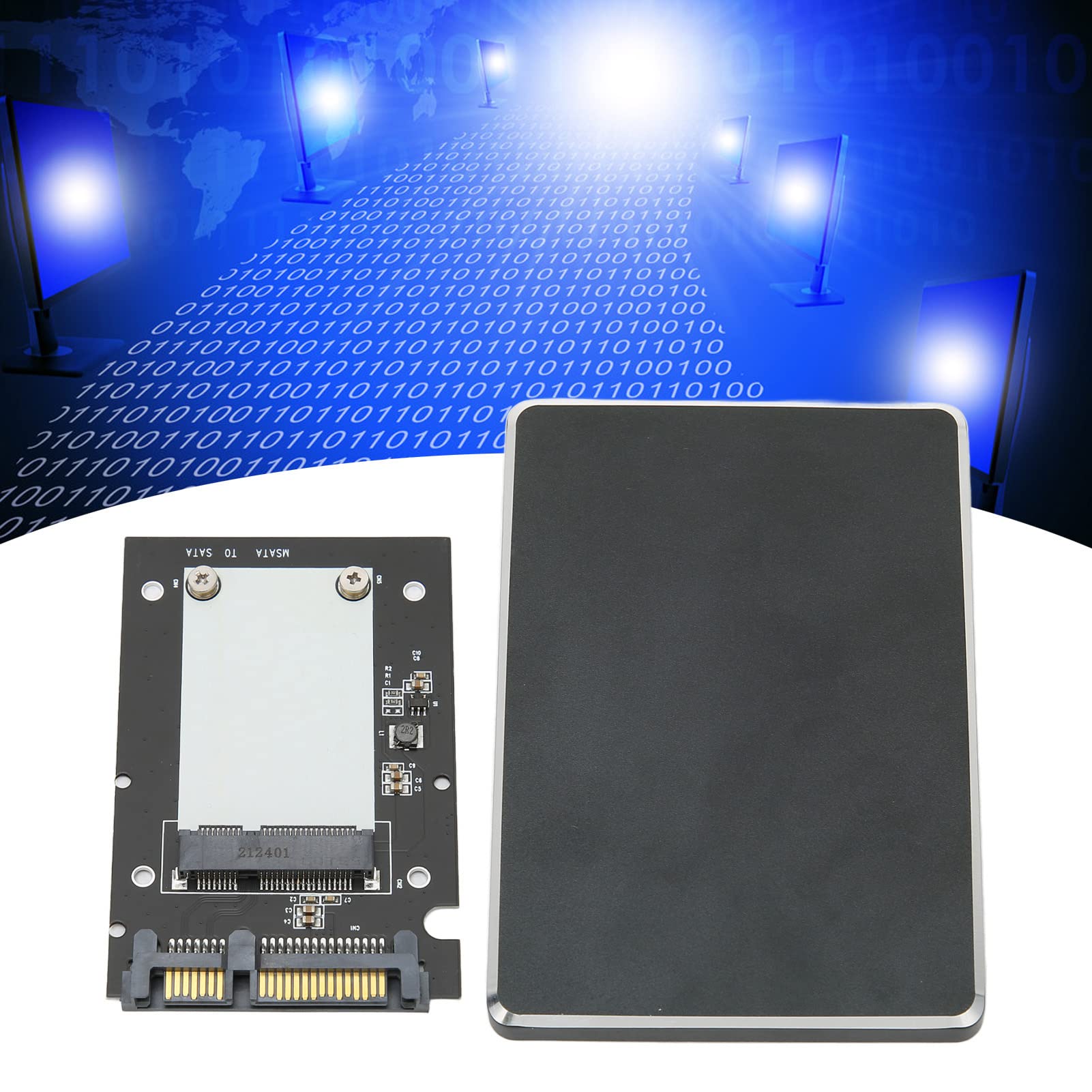 SSD housing, MSATA to III Ultra Slim Hard Drive Adapter Box Plug and Play for for for OS
