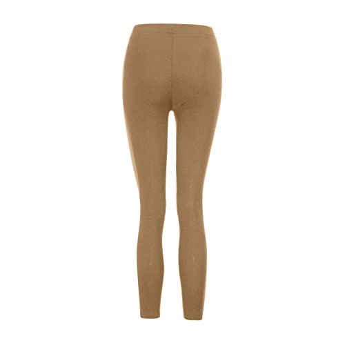 SMIDOW Amazon Outlet Clearance Yoga Pants Women Pack High Waisted Leggings for Women Plus Size Seamless Scrunch Butt Gym Yoga Pants Stretch Pull-on Jeggings Activewear Khaki S