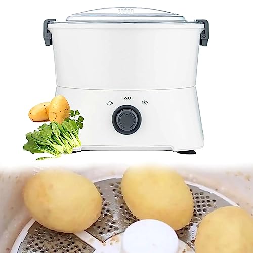 Electric Potato Peeler, Automatic Peeling Machine, One-button Drive Safe and Efficient, Vegetable Dryer Salad Dehydrator, for Commercial and Home Peel Potatoes/Pears/Apple
