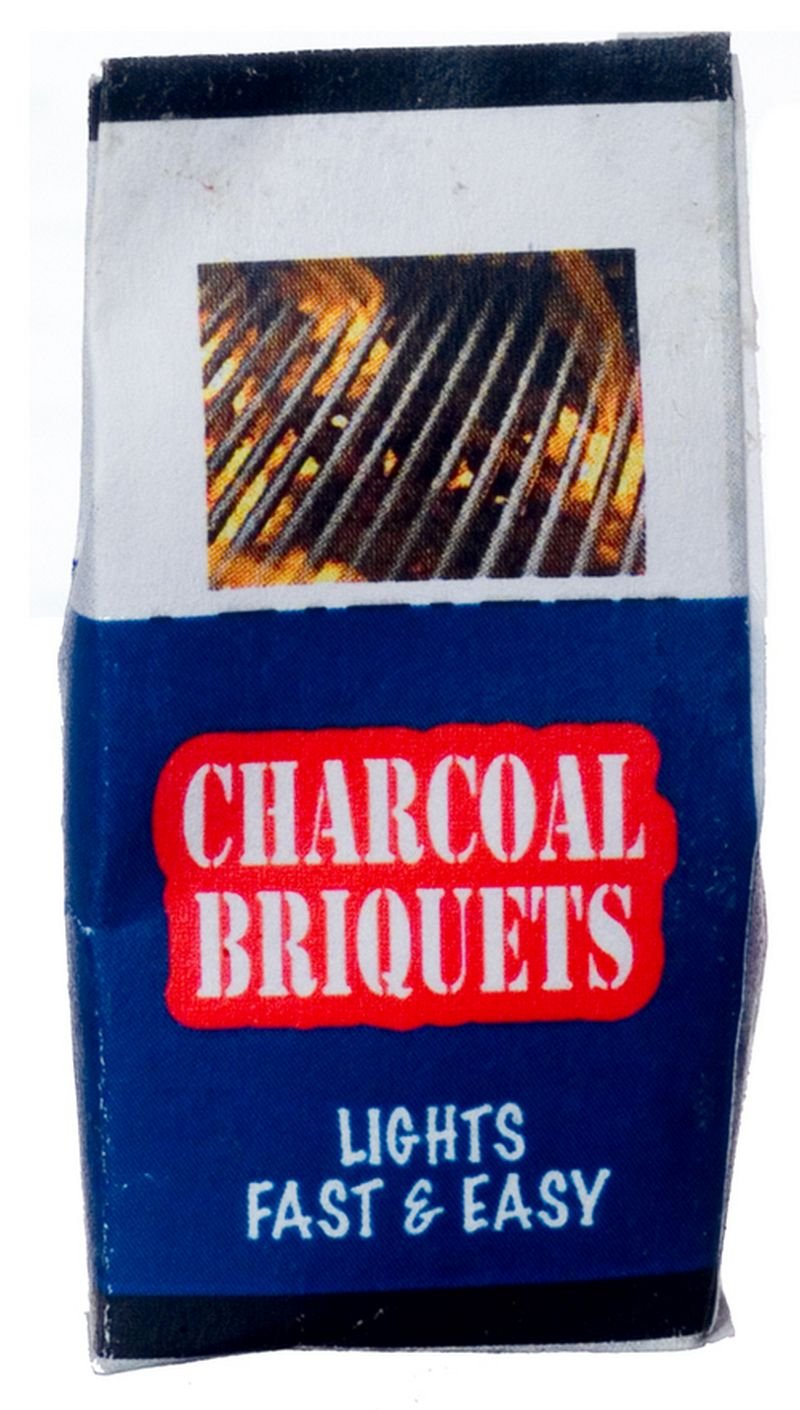 Farrow Industries Dollhouse Miniature Bag of Charcoal Briquettes