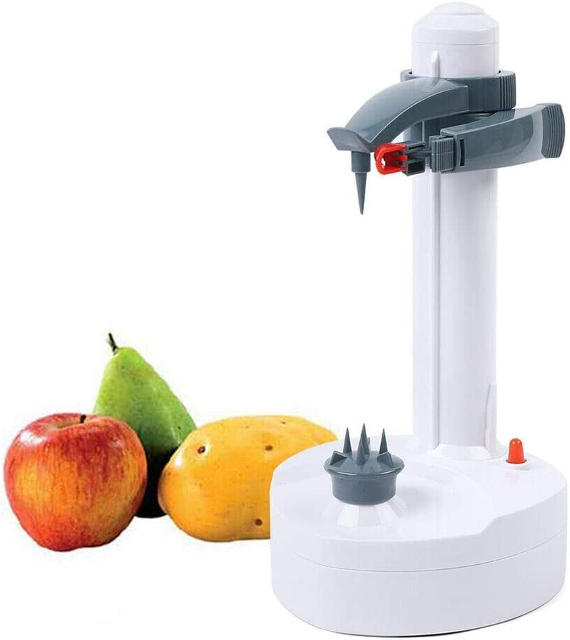 Electric Potato Peeler, Automatic Rotating Peeler, Potato Peeler Machine with 3 Blades, Potato Peeling Machine Fruits Vegetables Cutter Kitchen Peeling Tool
