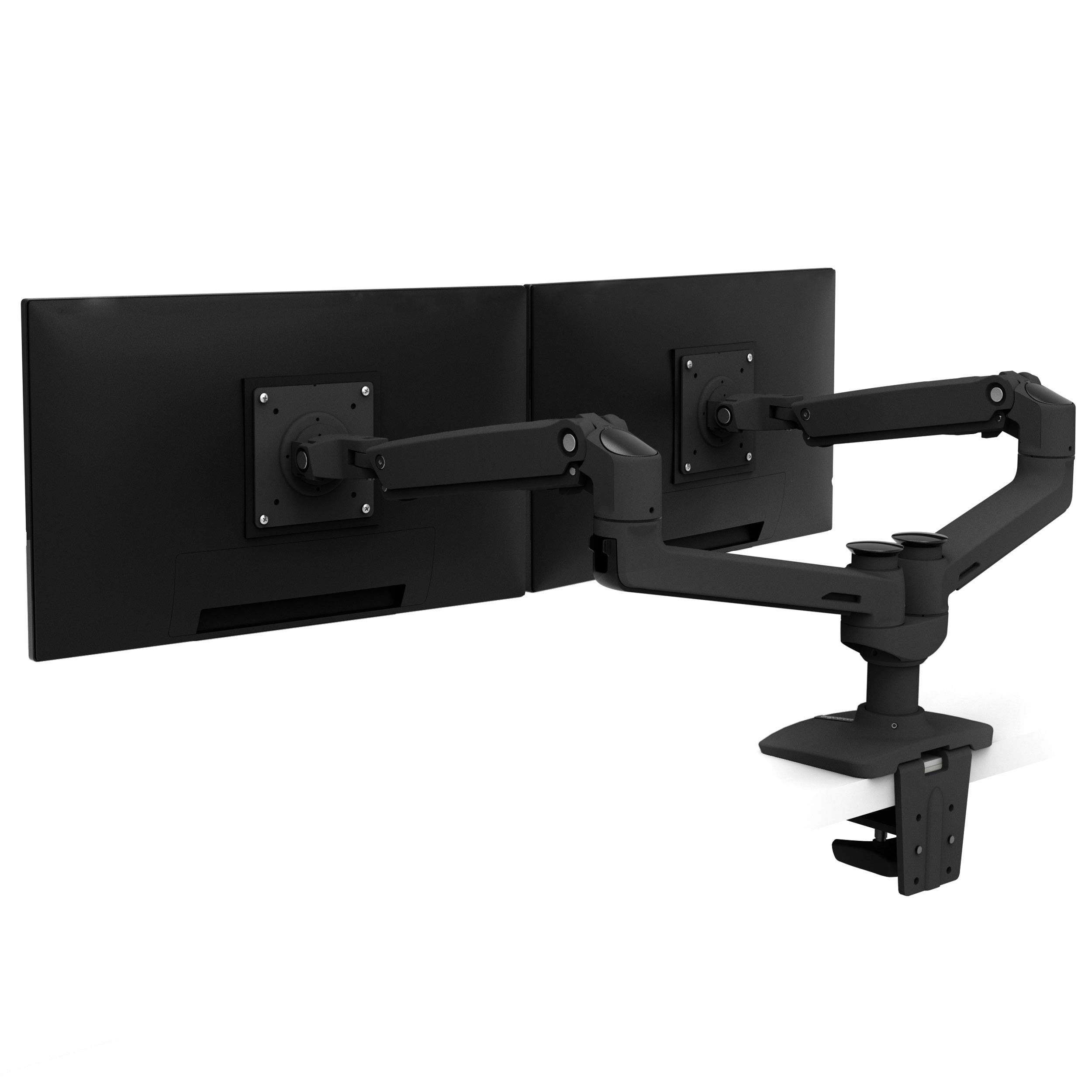Ergotron β LX Dual Monitor Arm, VESA Desk Mount β for 2 Monitors Up to 27 Inches, 7 to 20 lbs Each β Matte Black