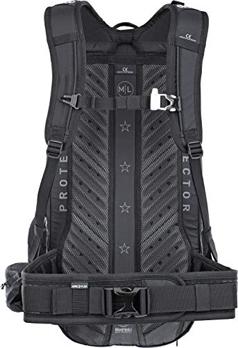 EVOC Sports Fr Trail E-ride Protector Backpacks, Unisex, 100114100-M/L, Black, M/L