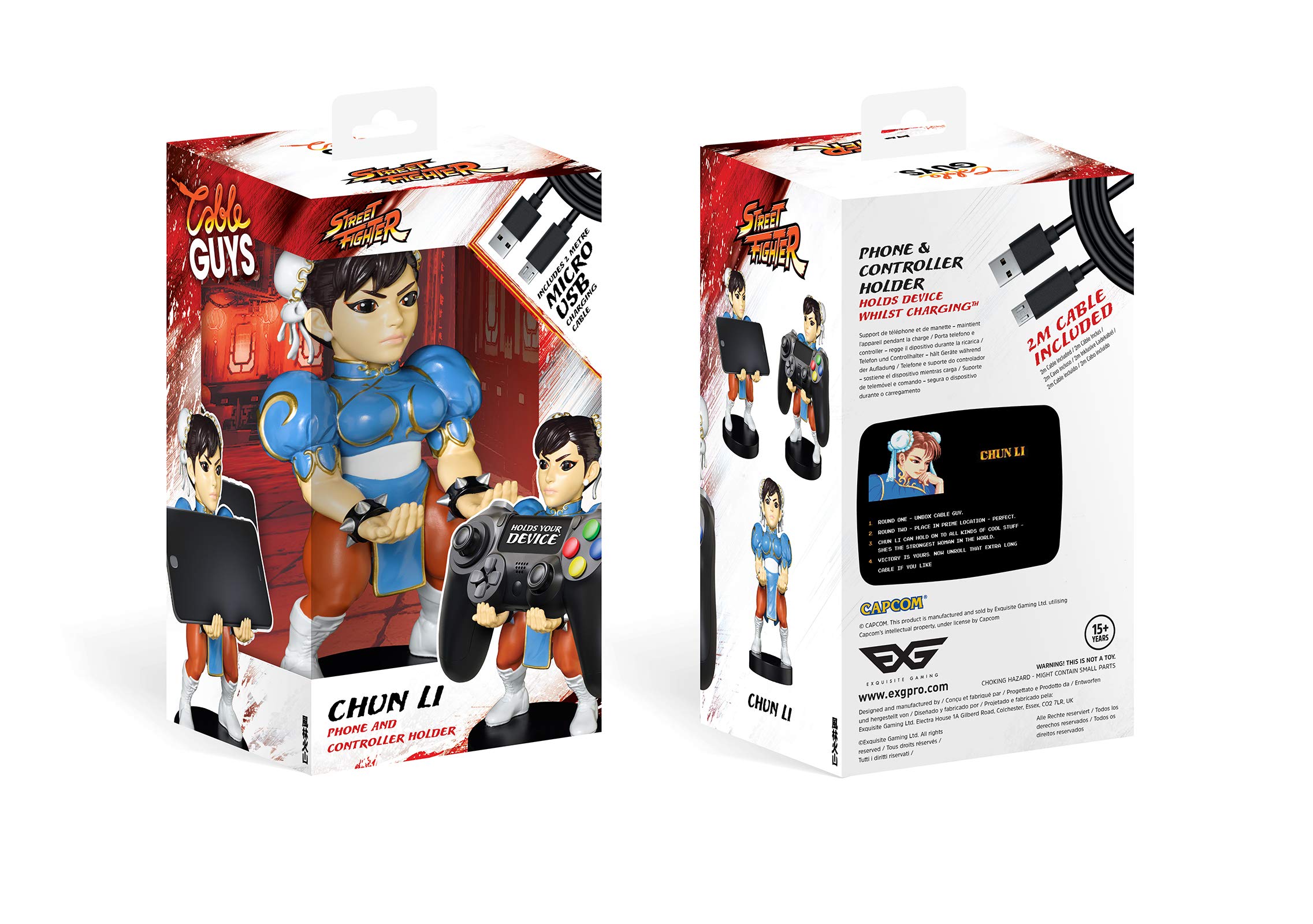 Exquisite Gaming Chun Li Cable Guys Mobile Phone and Controller Holder - Not Machine Specific