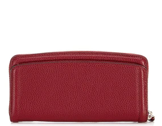 kate spade new york Knott Slim Continental Leather Wallet in Autumnal Red