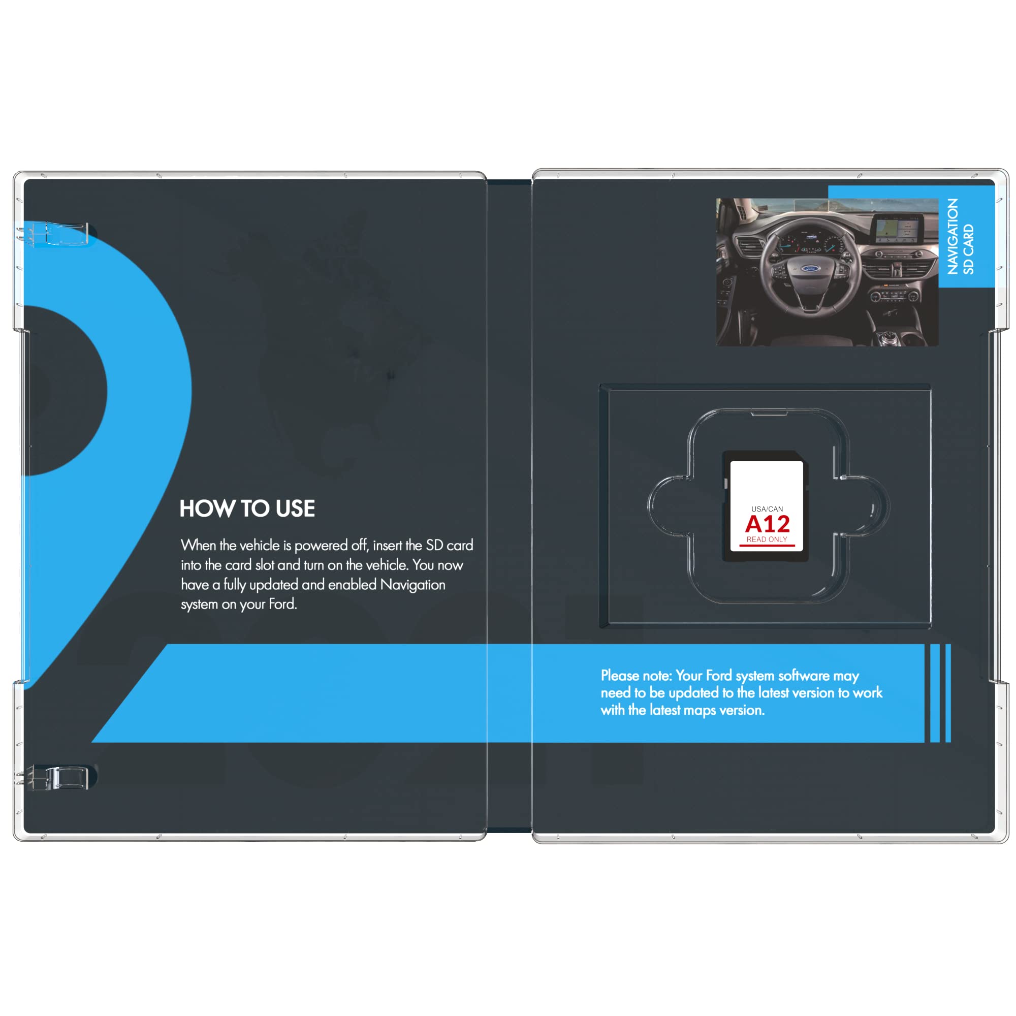 Ferrie Navigation SD Card Compatible with Ford Lincoln A12 | Latest Update 2021 | USA and Canada